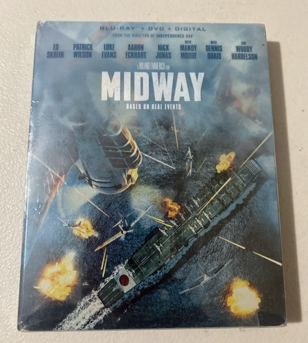 Midway (Blu-ray/DVD/ 2020) Steelbook Woody Harrelson, Patrick Wilson ...