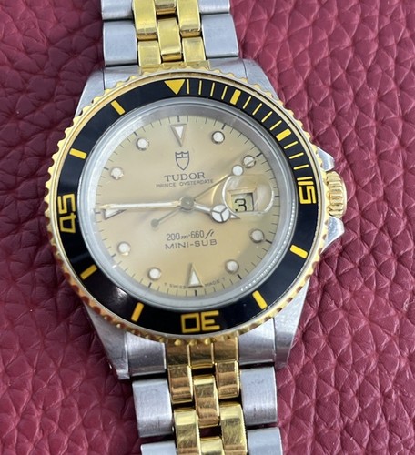 Tudor Mini Sub Two Tones 73091 Automatic Men Watch 33mm | eBay