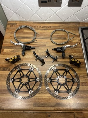 Hope Mono 6 Downhill Brakes - 6 Pot, Rare, Retro, Tech, 203mm | eBay UK