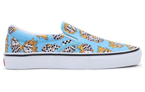 Vans Skate Slip-On Blue Flame Dice-VN0A5FCABM6 | eBay