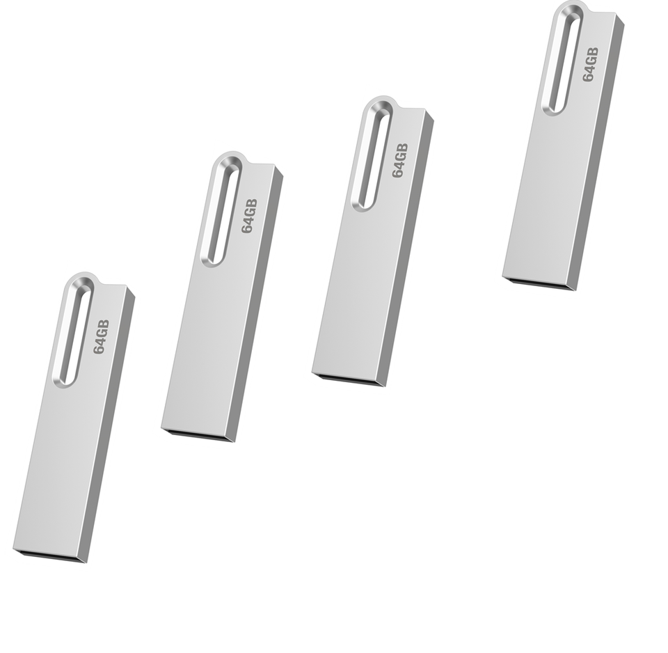 Wholesale 1/5/10pcs USB 2.0 64GB Metal Waterproof Flash Drive USB ...