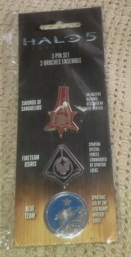 New Microsoft 343 Industries JINX Halo 5 Guardians 3 Pin Set Limited ...
