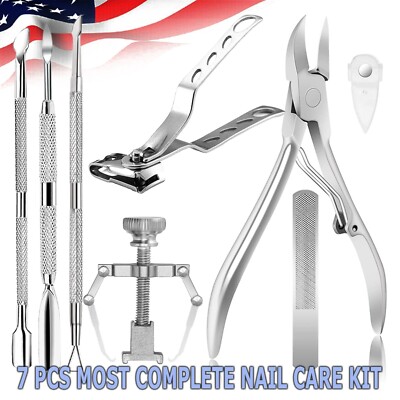 Professional Ingrown Toenail Tool Kit Toe Nail Clipper Set For Pedicure ...