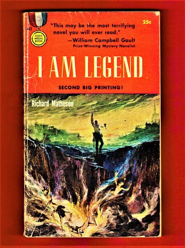 RICHARD MATHESON I AM LEGEND HORROR SCI FI RARE 2ND PRINT 1ST ART WORK ...