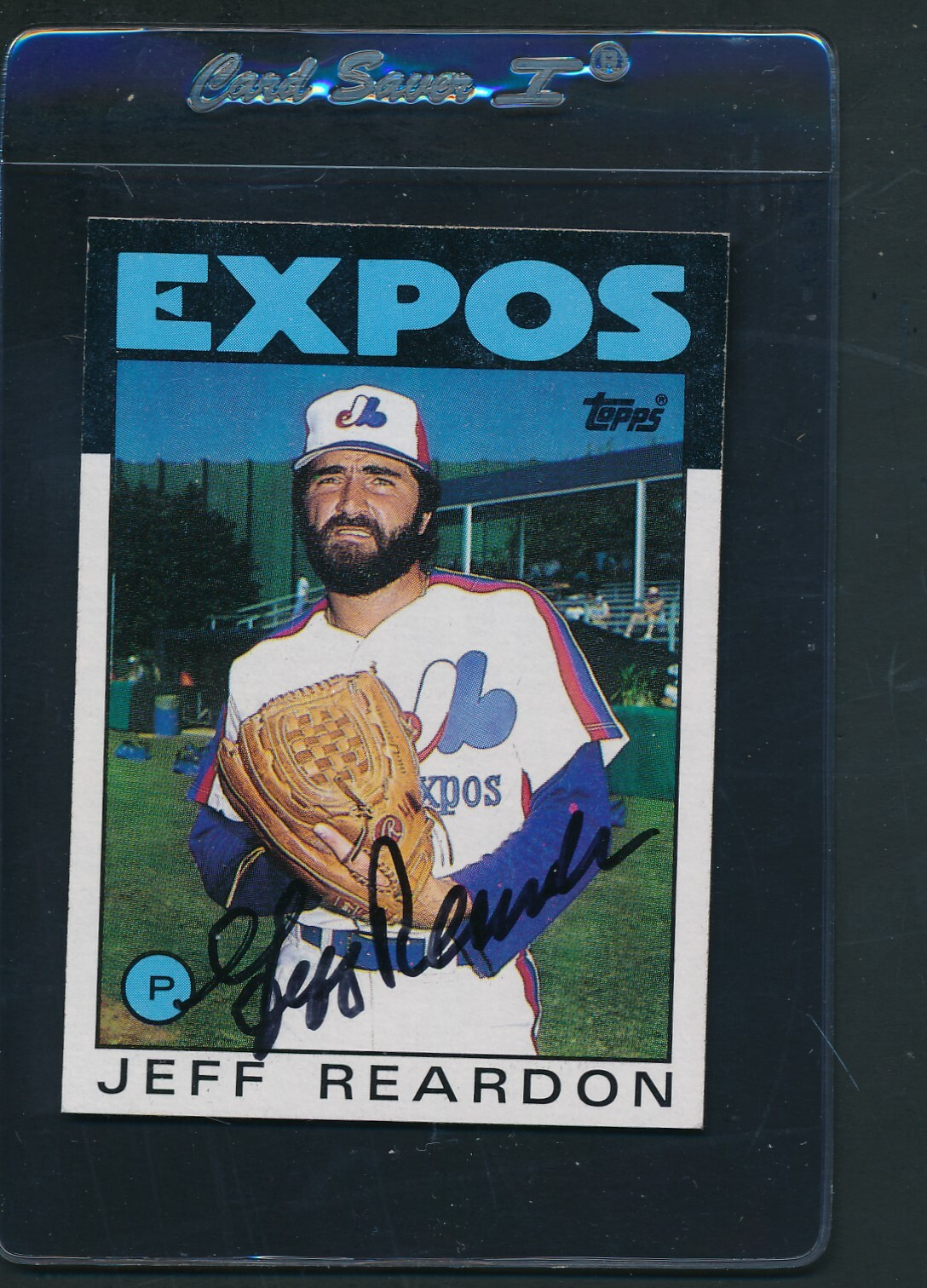 1986 Topps #35 Jeff Reardon Expos Signed Auto *B5283 | eBay