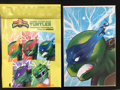 MMPR Power Rangers Teenage Mutant Ninja Turtles TMNT II Doaly Leonardo ...