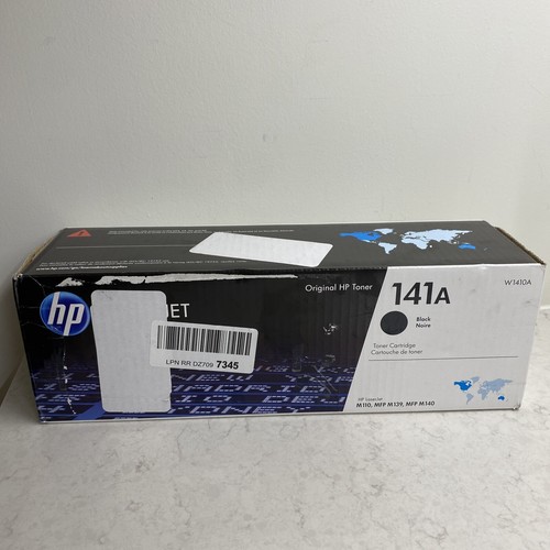 HP 141A Black Toner Cartridge - W1410A New Factory Sealed 194850740619 ...