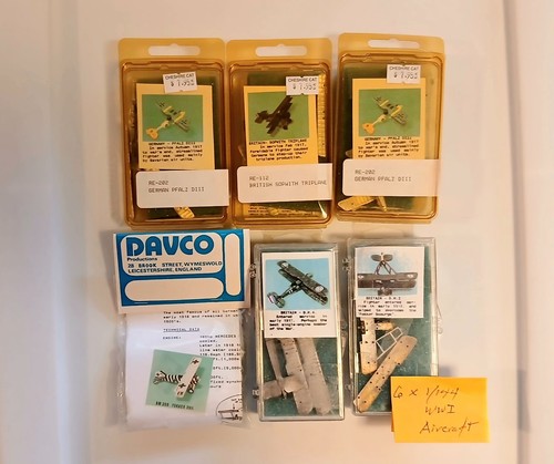 WW1 unpainted metal aircraft kits, 1/144 scale (6 total) | eBay