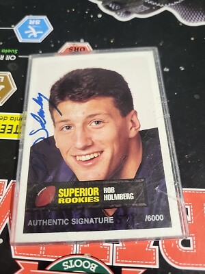 1994 Superior Rookies /6000 Rob Holmberg #48 Auto | eBay