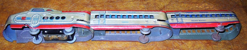 Marx O scale pre 1950's Union Pacific Articulated Passenger Train ...