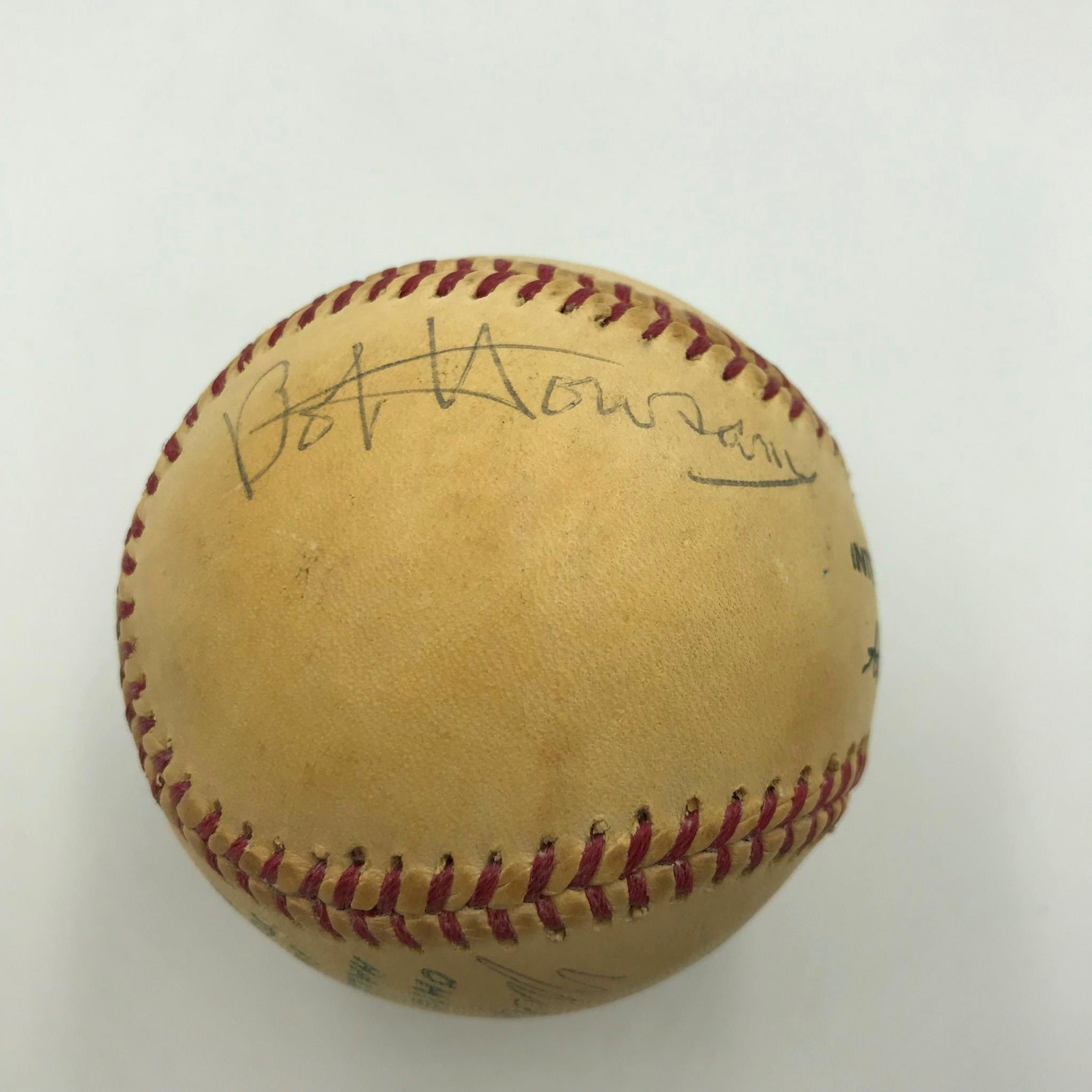1984 Ohio Hall Of Fame Induction Signed Baseball Bob Howsam Mike Garcia ...