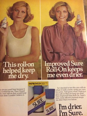 Sure Deodorant, Full Page Vintage Print Ad | eBay