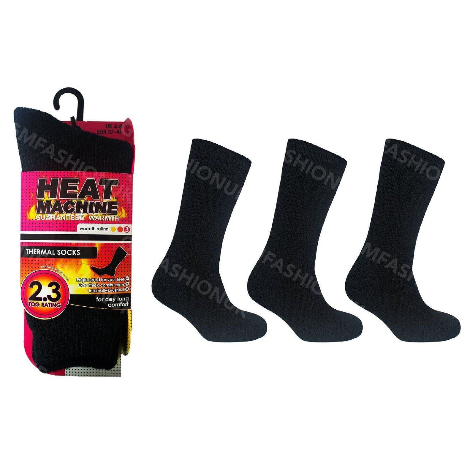 Ladies Womens Heat Machine Socks Thermal Tog 2.3 Warm Soft Winter ...