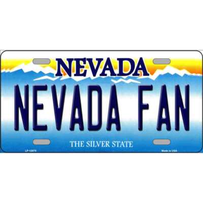 Nevada Fan Novelty Metal License Plate Tag LP-12875 | eBay