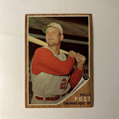 1962 Topps Baseball Wally Post Cincinnati Reds Card #148 | eBay
