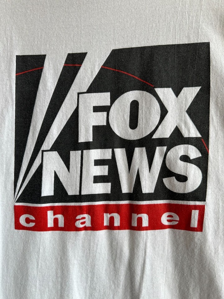 Vintage Fox News Shirt mens XL White 90s TV Channel Promo Classic ...