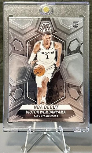 2023-24 PANINI MOSAIC VICTOR WEMBANYAMA NBA DEBUT ROOKIE CARD RC #257 ...