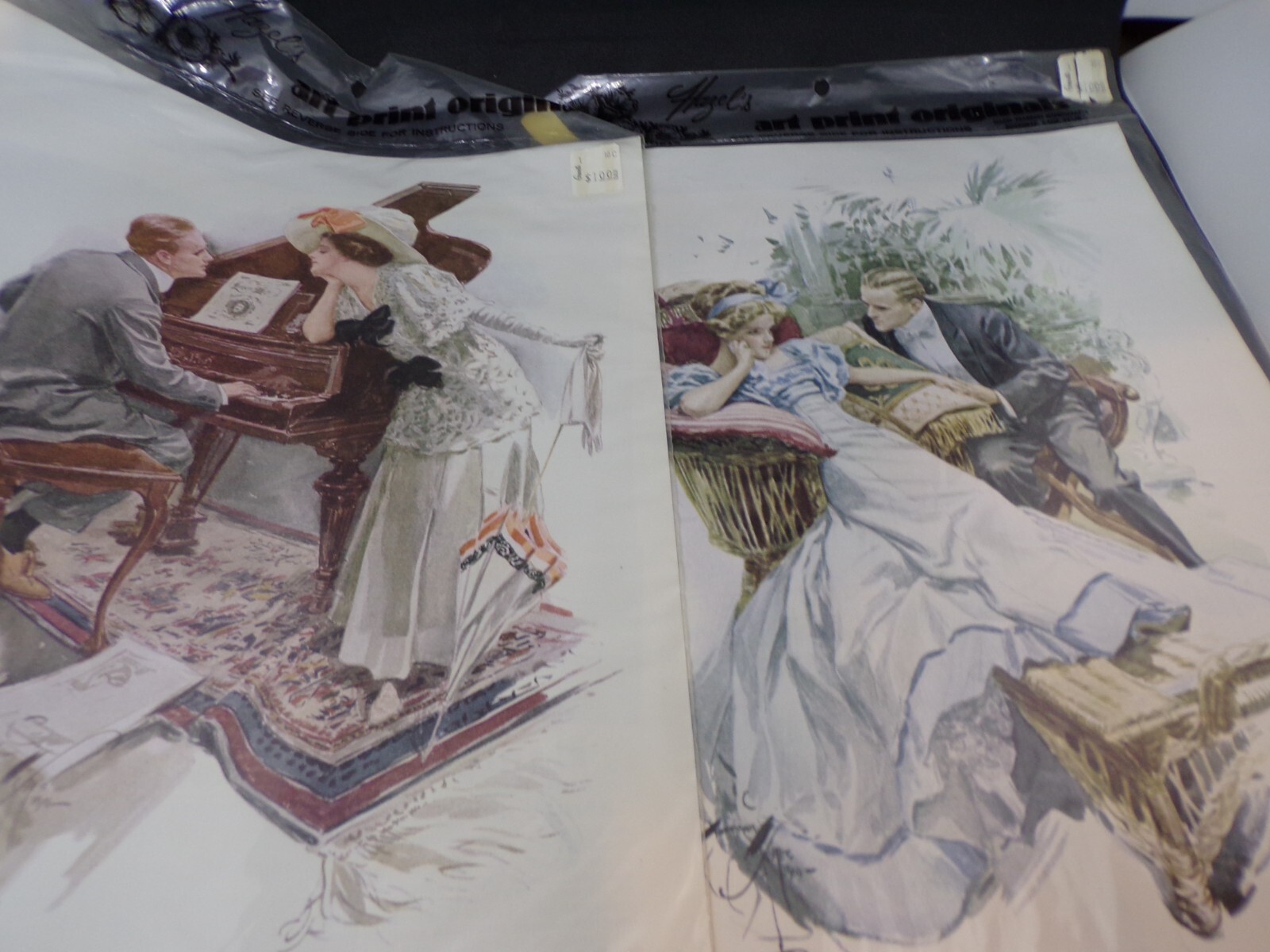 5 Vintage Hazel Pearson Handicrafts *Harrison Fisher Prints 9"x12 ...