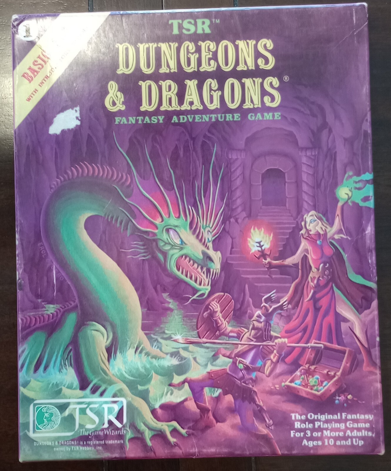 D&D Basic Set TSR 1011 Dungeons and Dragons BX Moldvay box set with B2 ...