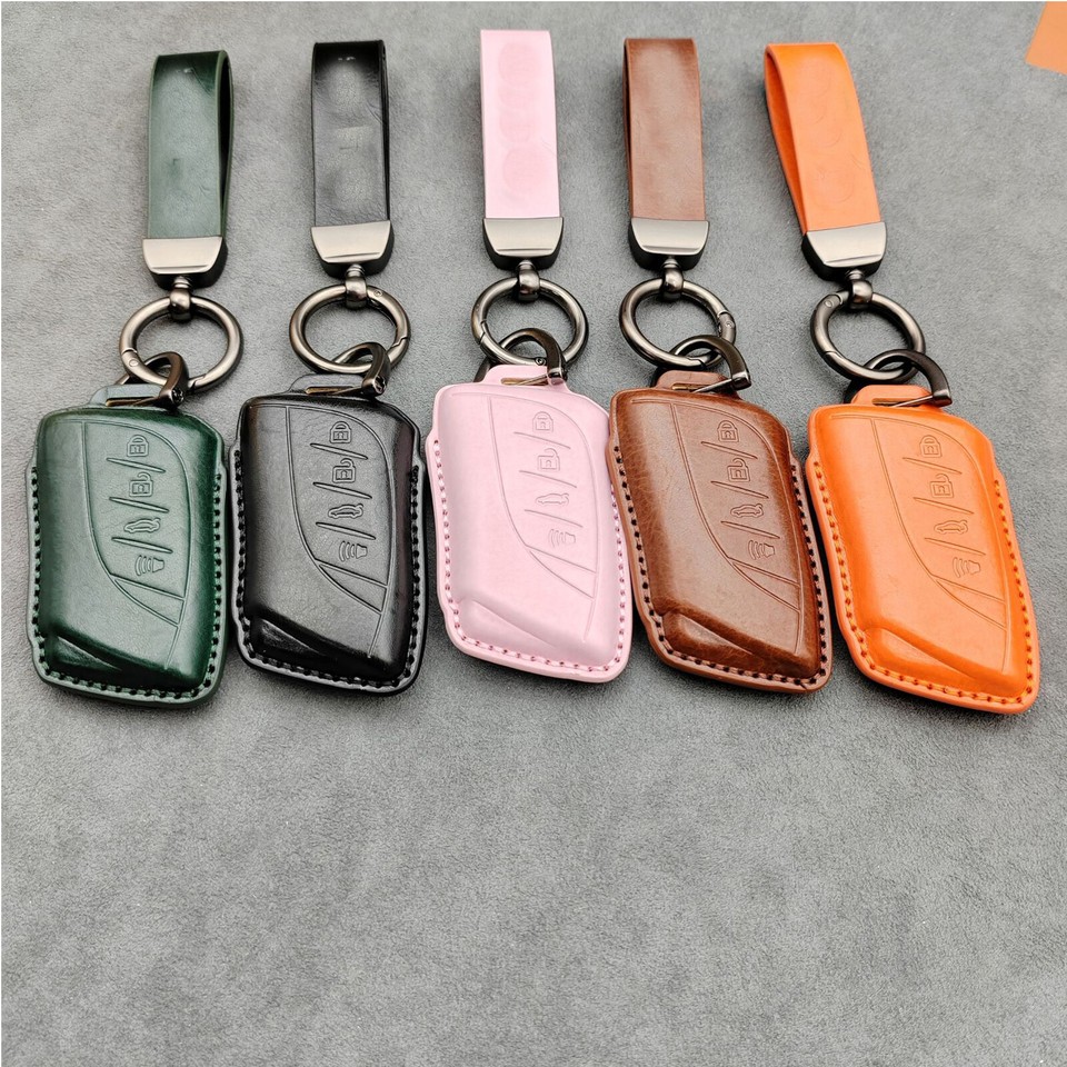 Leather Car Key Fob Case Cover For Lexus 2019-24 ES IS LS UX NX RX ...