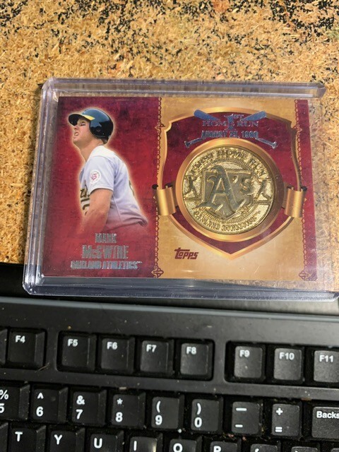 2015 TOPPS MARK MCGWIRE COMMEMORATIVE FIRST HOME RUN CARD #FHRM-MM | eBay
