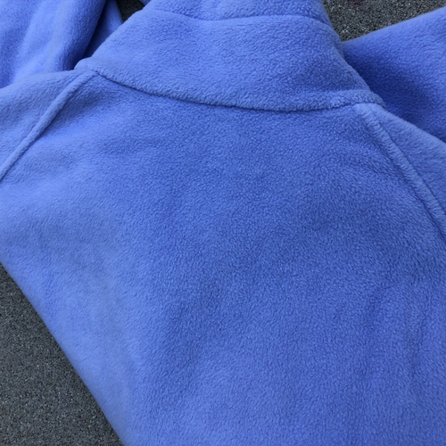 COLUMBIA Fuzzy Sherpa Fleece Jacket Women's XL Purple Full Zip Winter ...