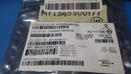 (1 PC) ATCPZ003-MXHDM-L CP3.0 SIGNAL COMM. CODEC CHIP XDFN-8 ROHS | eBay