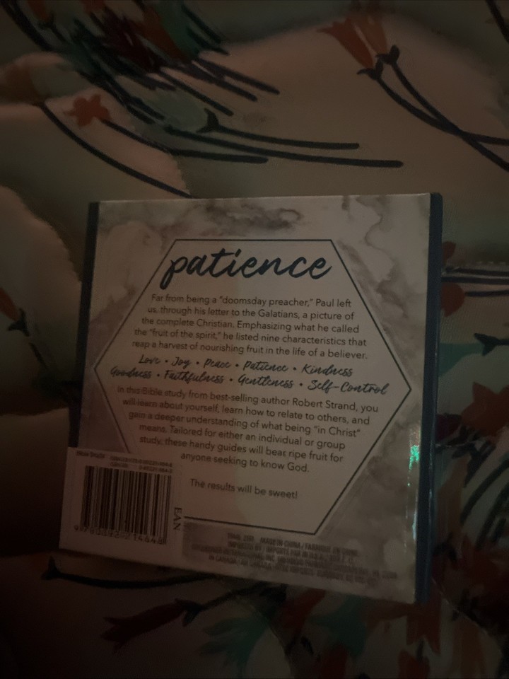 9 Fruits Of The Spirit A Devotional Series Patience | eBay