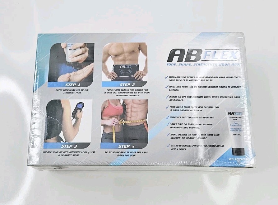 AbFlex Abdominal Toning System Abs Muscle Toner Shape Belt Trainer ...