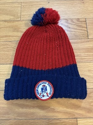 Vintage New England Patriots Logo Knit Winter Hat Adult Size NFL ...