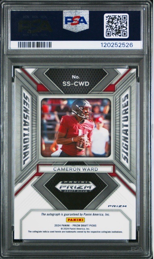 2024 Prizm Cam Ward Sensational Signatures Green Prizm Auto PSA 10 Gem ...