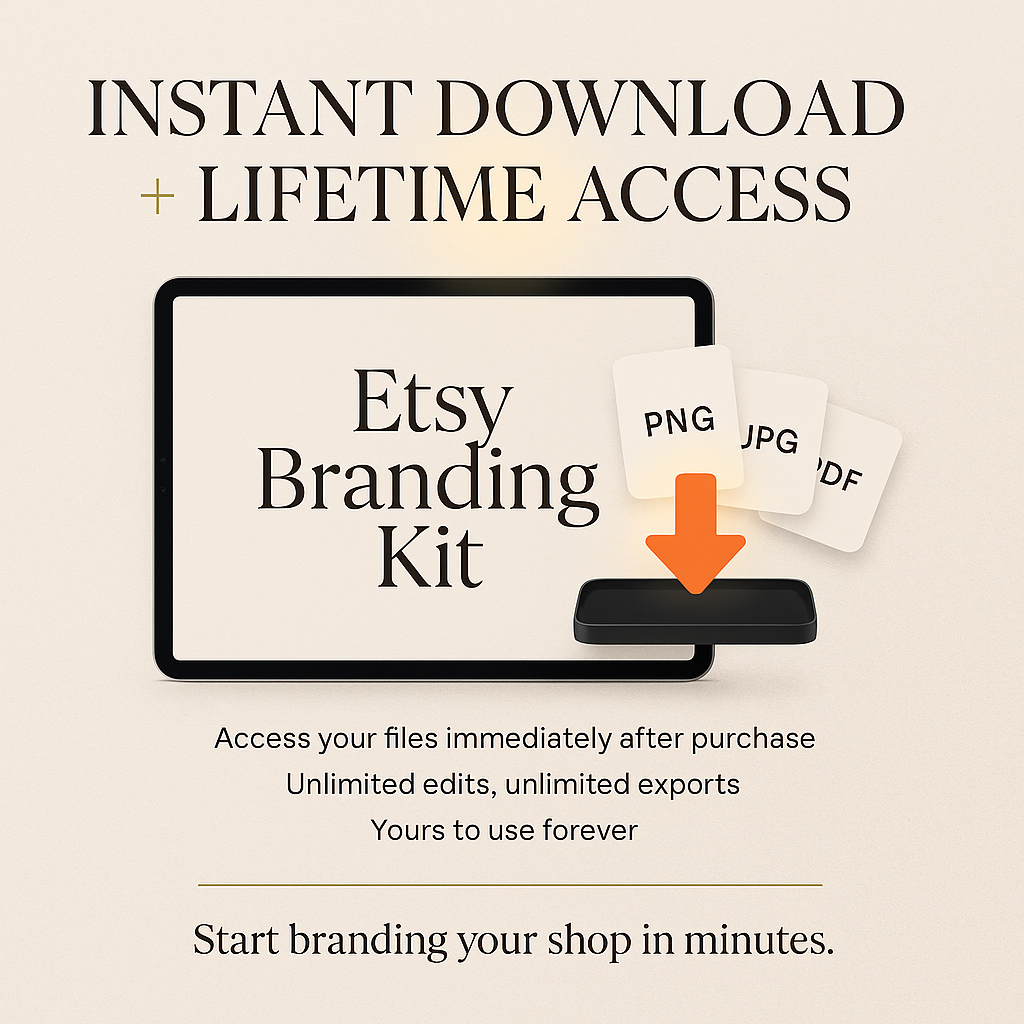 Etsy Seller Branding Kit – Logo, Banner & Product Template Pack | eBay