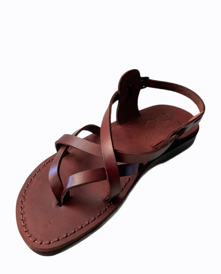 Leather Brown Roman Gladiator Jesus Sandals Strap Handmade US (5-15) EU ...