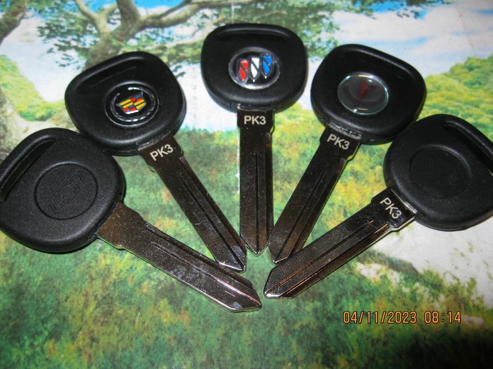 Picka Logo PK3 98-09 Ignition Chip Key for Cadillac Chevy Buick Pontiac ...