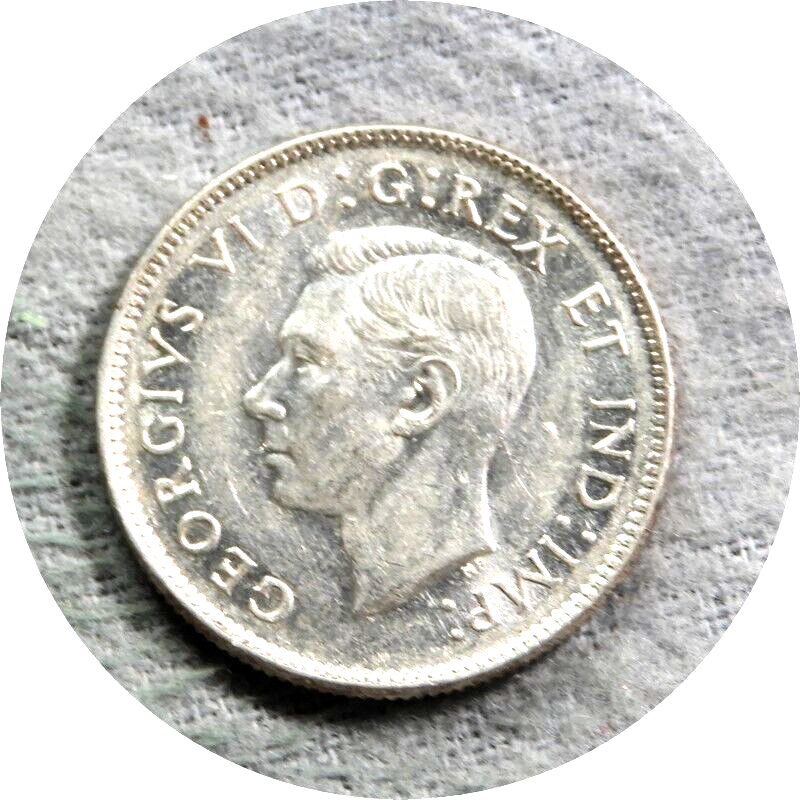 elf Canada 25 Cents 1944 George VI Caribou World War II D18 | eBay