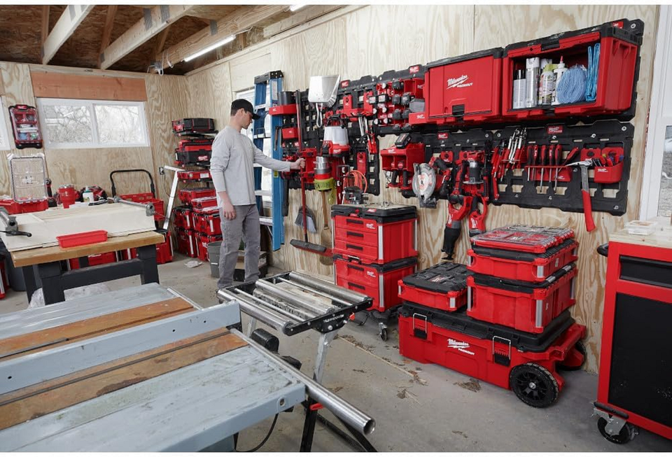 Milwaukee 48-22-8487 Packout Shop Storage 30.75 in. W X 20 in. H Garage ...