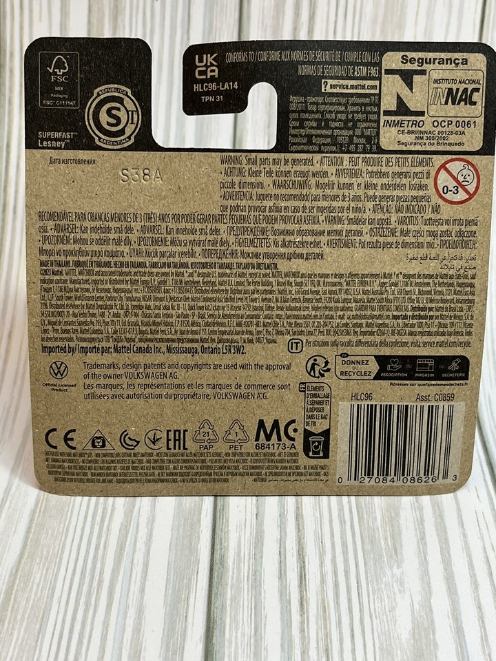 Matchbox 1976 VOLKSWAGEN GOLF GTI MK1 Short card Green | eBay