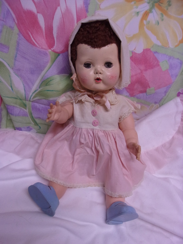 1950s 13" Tiny Tears American Character Doll Orig. Dress, TLC | eBay