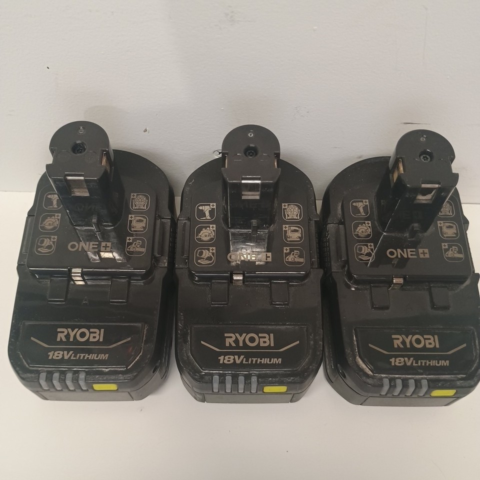 Ryobi 18v Lithium 4ah Battery PBP005 Lot 3 Fully Tested OEM Original ...
