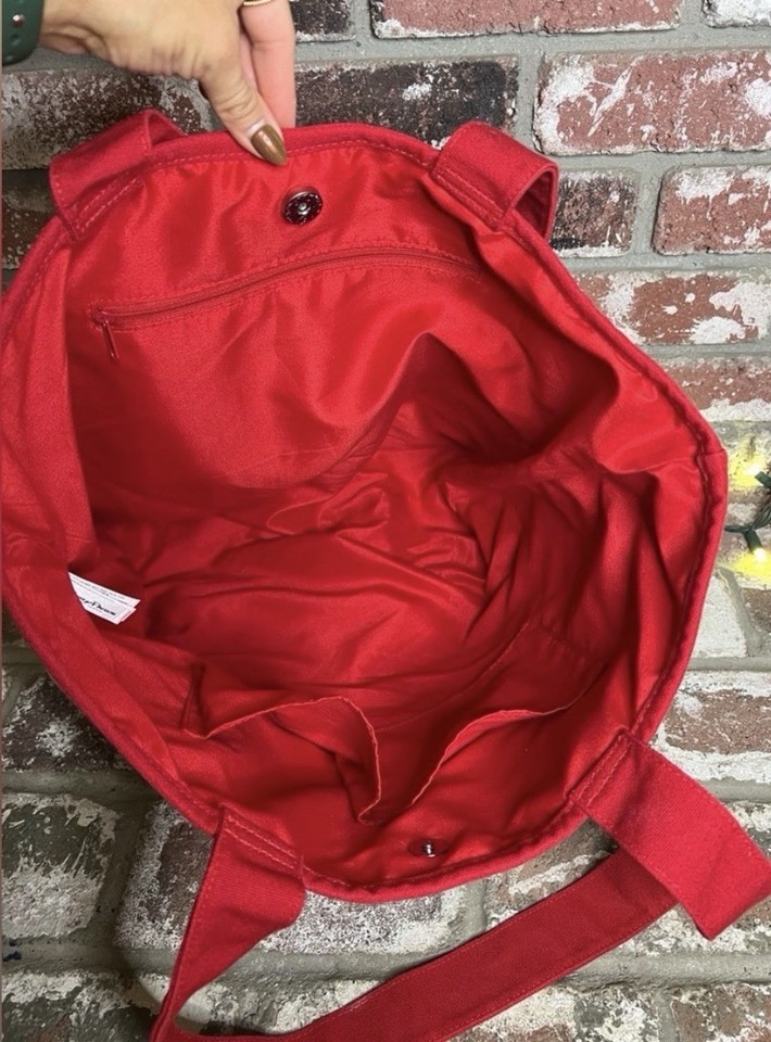 Disney Parks Mickey Mouse Disneyland Resort Red Canvas Tote Bag Large ...