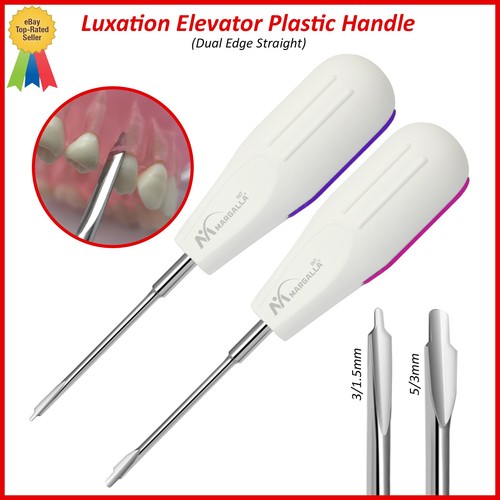 Plastic Handle Dental Luxating Root Tip Extraction Elevators Dual Edge ...