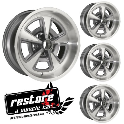 17x8 Cast Rally II Wheels Pontiac Firebird Trans Am GTO Lemans 17" (Set ...