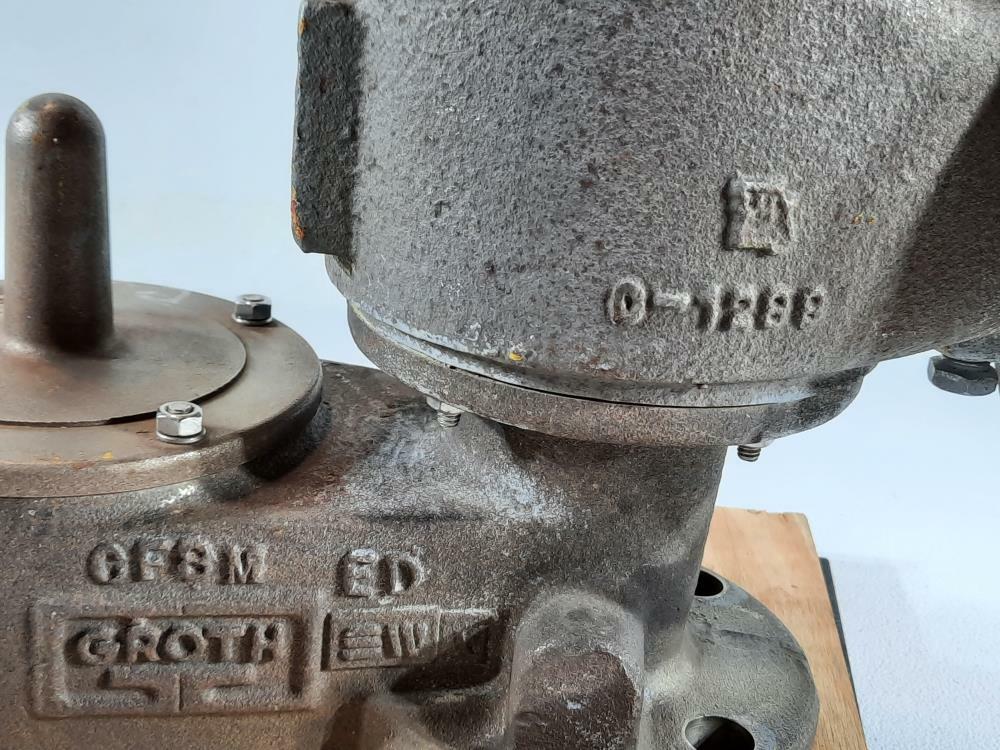 Groth 2" x 3" 150# CF8M Pressure Vacuum Relief Valve 1221B-02-555-T00 ...