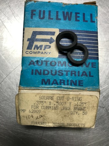 62009 Square Cut O-RING.375" x .500" x .125" QTY of 4 for Cummins Jake ...