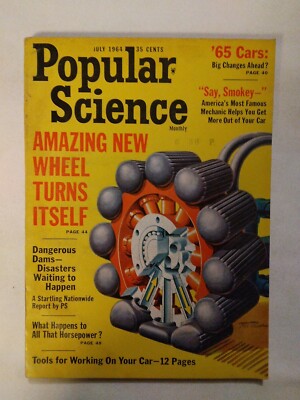 1964 July, Popular Science Monthly Magazine, '65 Cars-Changes Ahead ...
