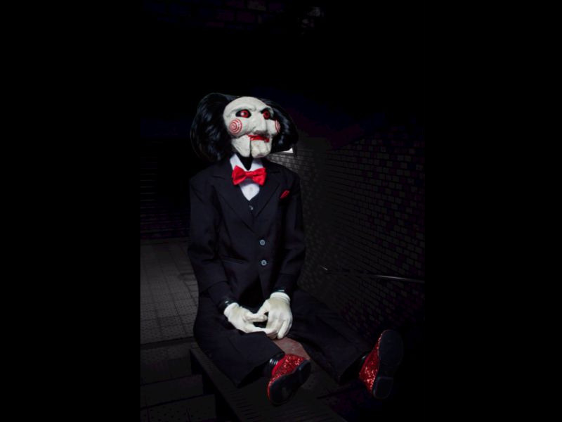 Saw Billy Puppet Prop Halloween Horror Haunted House Doll Posable ...