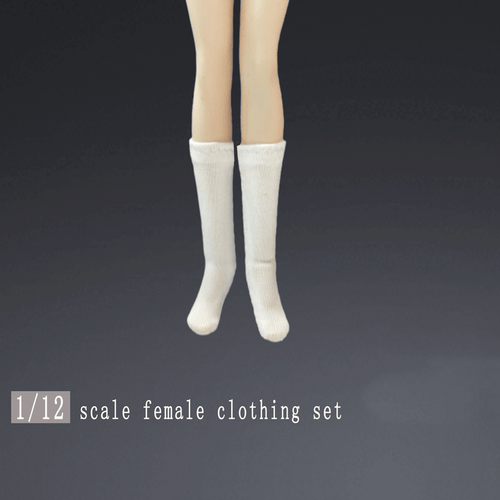 Q6-5 1/12 Scale Male/Female Sodier Clothing Set Socks Model for 6" Tbl ...