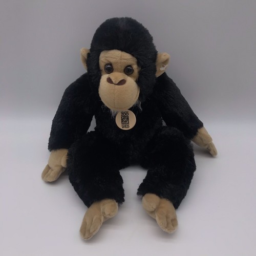 Wild Republic Chimpanzee 12" Plush Realistic Houston Texas Zoo Monkey ...