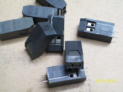 (2) NEW LOT OF 50 WECO 2 pole terminal block for pc board connector | eBay