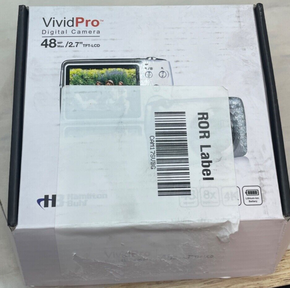 HamiltonBuhl Vivid Pro 48 MP 8X Digital Zoom Lens Digital Camera | eBay